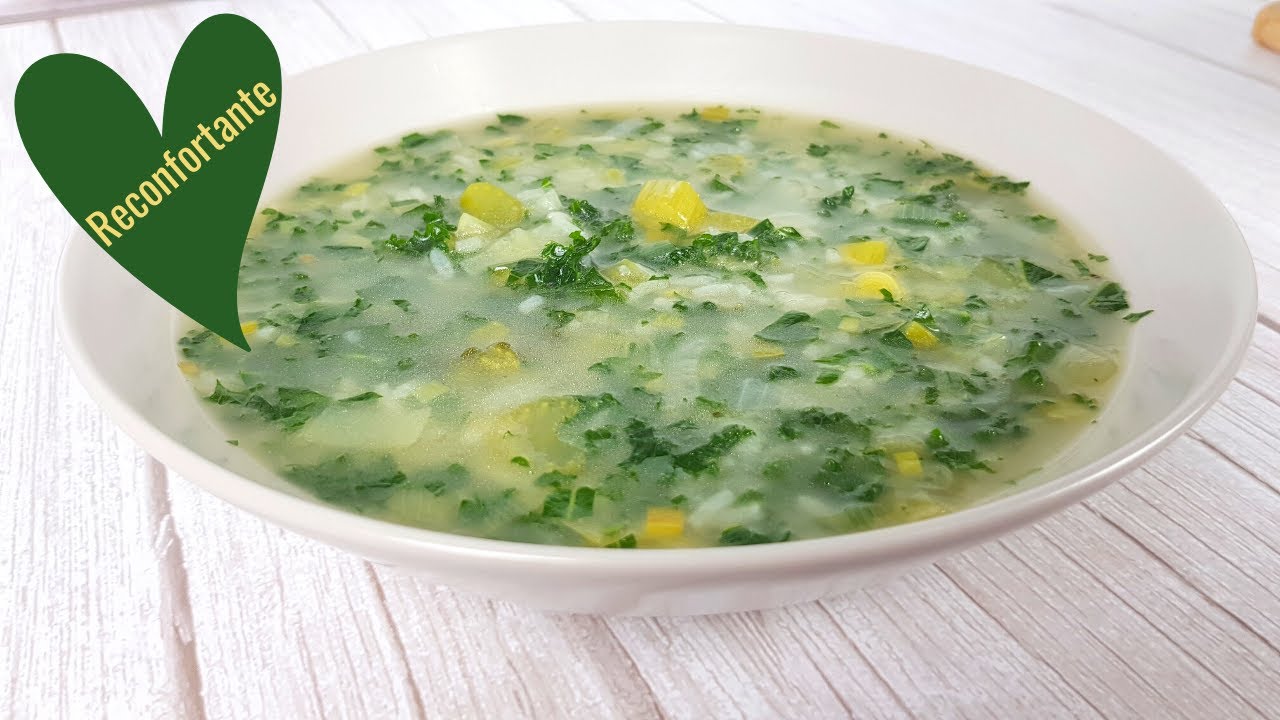 Sopa de verduras con col rizada: una deliciosa receta fácil - Recetas ...