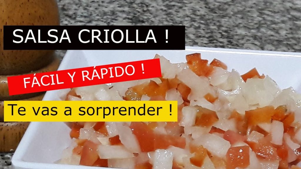 Receta de Salsa Criolla Cruda con Vinagreta: Fácil y Rápida Casera ...