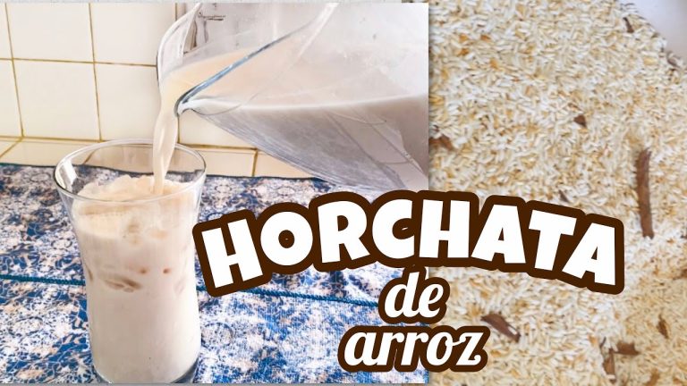 Cómo preparar una deliciosa horchata de arroz y leche paso a paso ...