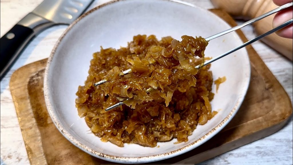 Receta de Cebolla Caramelizada sin Azúcar con Vino Blanco Fácil y ...