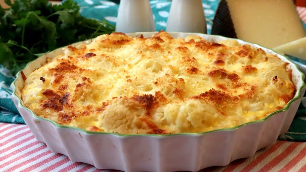 Receta de Coliflor gratinada al horno sin bechamel fácil y deliciosa ...