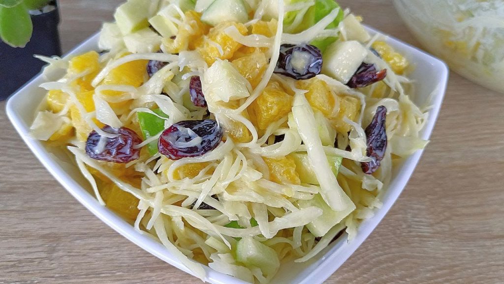 Receta de Ensalada de Repollo Morado con Piña Fácil y Refrescante Paso ...