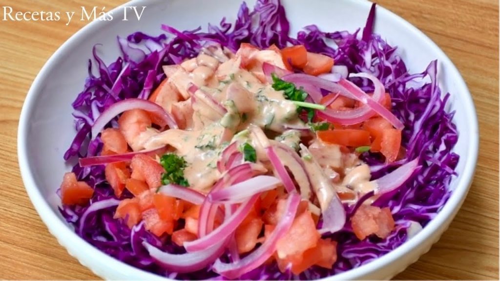 Receta de Ensalada de Repollo y Guisantes Fácil y Rápida para una ...