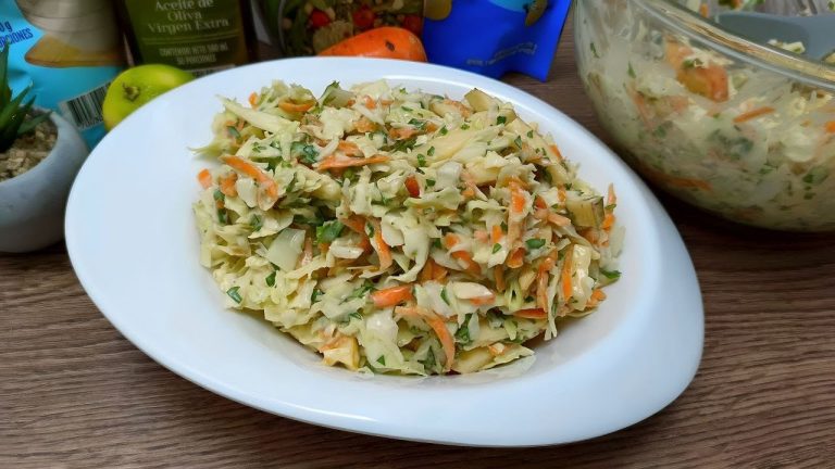Receta de Ensalada de Repollo y Zanahoria sin Mayonesa Fácil y ...