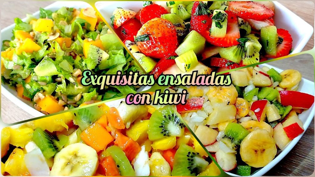 Receta de Ensalada Verde con Kiwi Fácile y Saludable Paso a Paso ...