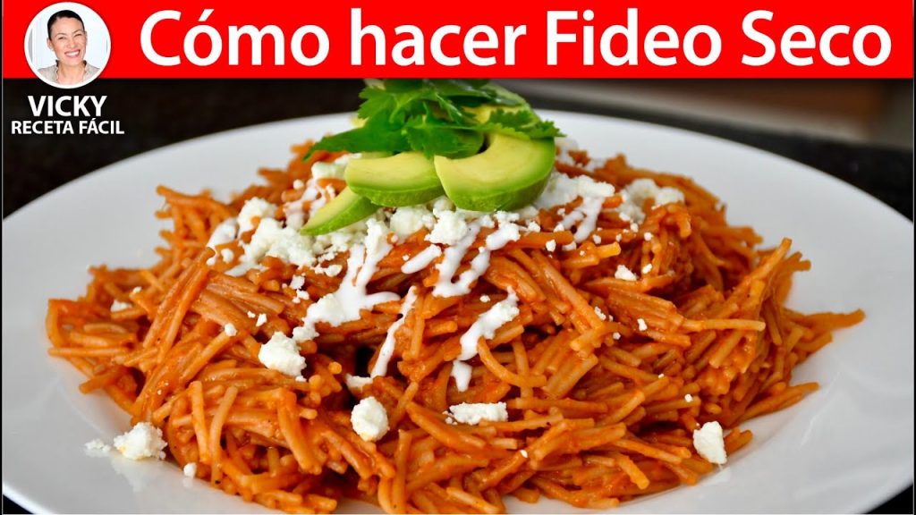 Receta de Fideo Seco Fácil y Deliciosa paso a paso - Recetas Creativas
