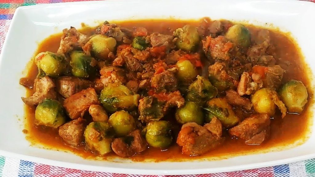 Receta de Guiso de Coles de Bruselas fácil y deliciosa paso a paso ...