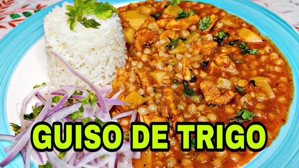 Receta de Guiso de Trigo con Pollo Fácil y Sabroso Paso a Paso ...