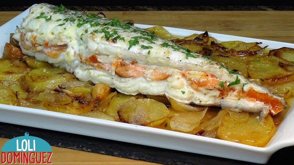 Receta de Merluza Rellena al Horno Fácil y Deliciosa paso a paso ...