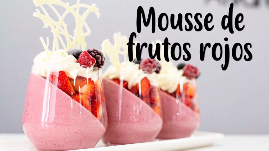 Deliciosa Receta de Mousse de Frutos Rojos Paso a Paso para Sorprender ...