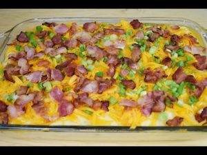 Receta de Puré de Papas con Bacon Gratinado Fácil y Delicioso paso a ...
