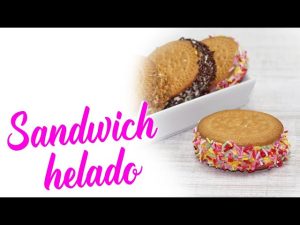 Receta fácil de Sándwich de helado con galletas María paso a paso ...