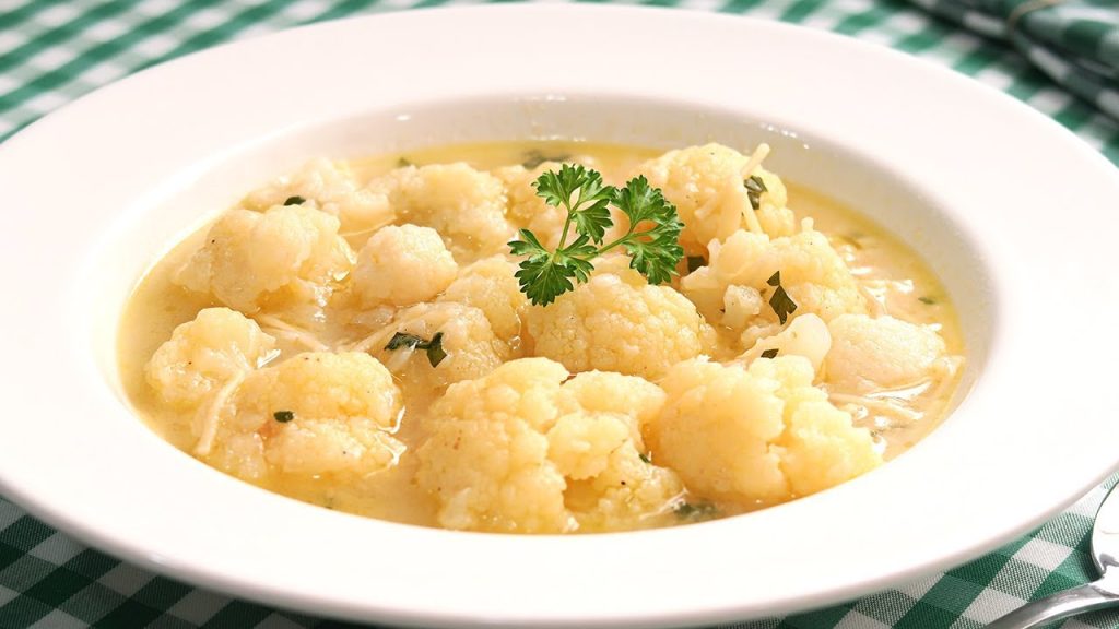 Receta de Sopa de Coliflor con Queso Mexicana Fácil y Deliciosa Paso a ...