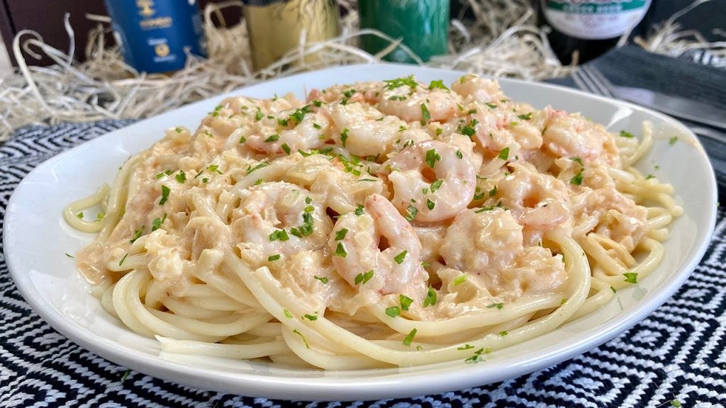 Receta de Tallarines con Gambas y Nata Paso a Paso para una Comida ...