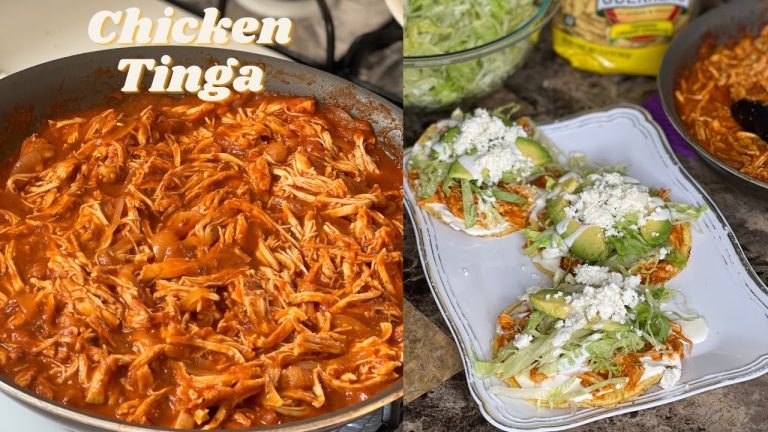 Cómo preparar una deliciosa tostada de tinga rápida en pocos minutos ...