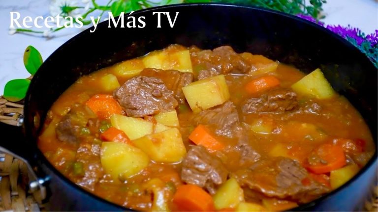 Receta de Carne de Res Entomatada con Papas Fácil y Sabrosa paso a paso ...