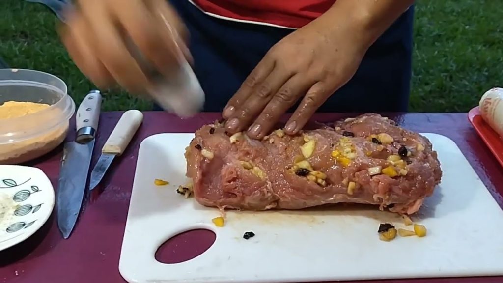 Receta de Lomo de Cerdo Relleno con Frutas Fácil y Sabrosa paso a paso ...
