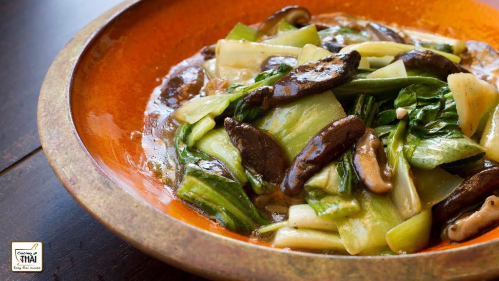 Receta de Pak Choi Salteado con Pollo y Setas Fácil y Rápida - Recetas ...