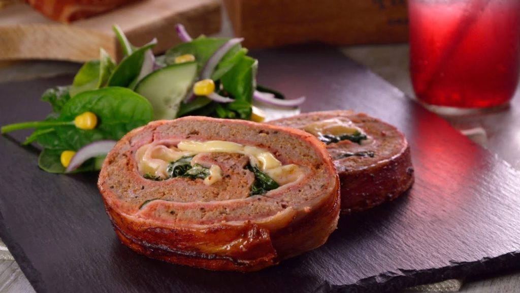 Receta de Pastel de Carne Picada Relleno de Jamón y Queso Fácil y ...