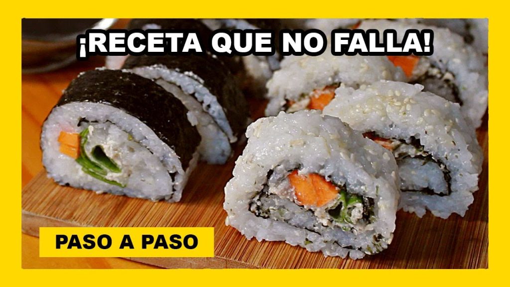 Receta de Sushi Vegano Casero Fácil y Rápido para Sorprender en Casa ...