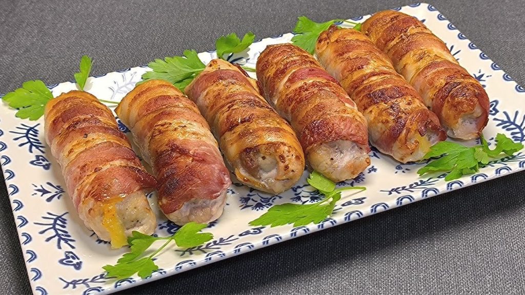 Receta fácil de rollitos de bacon y ciruelas paso a paso para ...