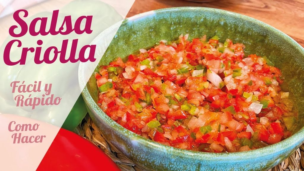 Cómo preparar una deliciosa salsa criolla casera paso a paso - Recetas ...